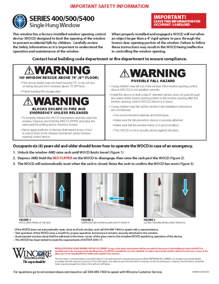 Window Opening Control Device